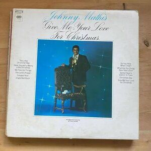 Media | Johnny Mathis Give Me Your Love For Christmas Vinyl Record Vg ...